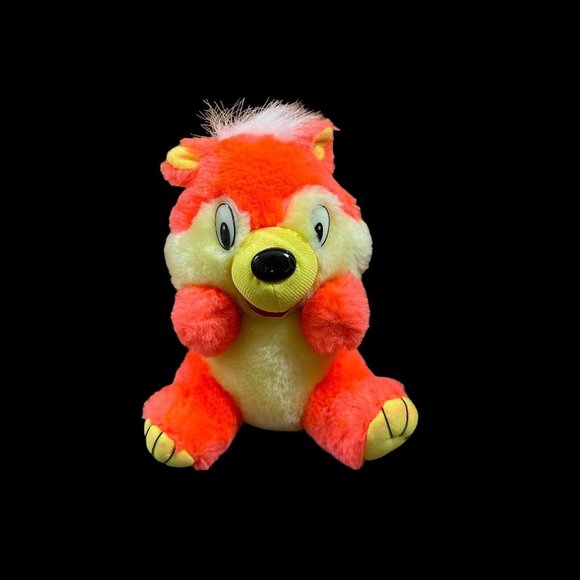 unknown | Toys | Neon Orange Yellow Chipmunk Plush Colorful Stuffed ...